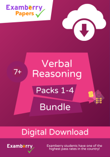7+ Verbal Reasoning - Pack 1 (Download) | Examberry Papers